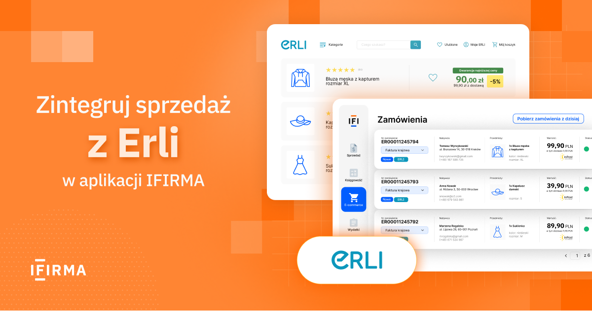 Integracja Erli z IFIRMA - zobacz na czym polega Erli