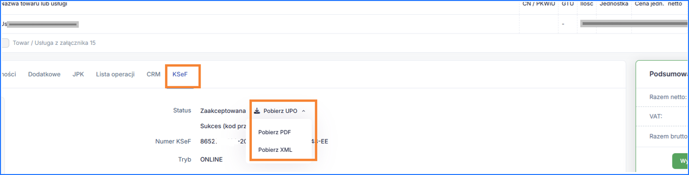 UPO a KSeF. Co zawiera urzędowe poświadczenie odbioru KSeF? | ifirma.pl